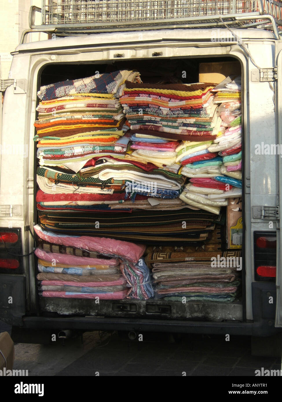 transit van full of clothes Stock Photo - Alamy