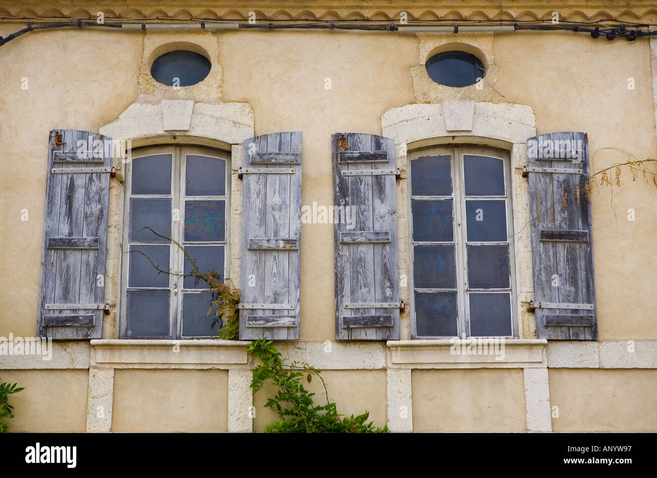 Window shutters Labastide d Armagnac France Stock Photo - Alamy