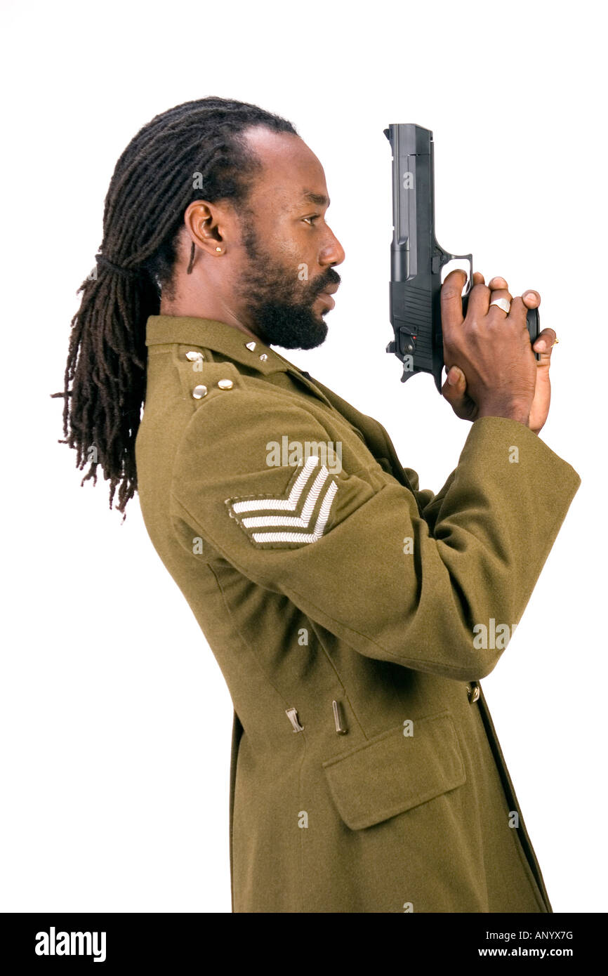 Rasta Army black man Stock Photo - Alamy
