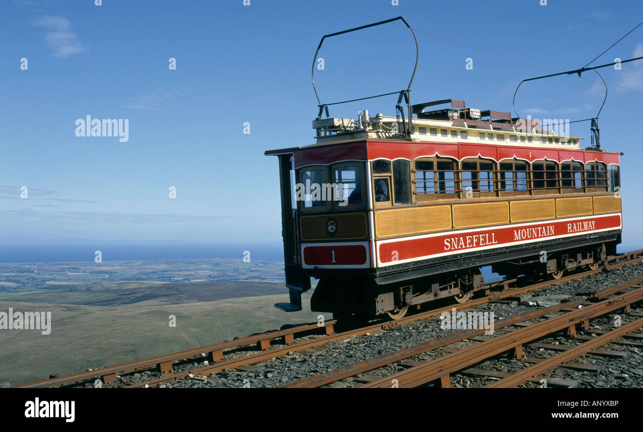 SNAEFELL RAILWAY. ISLE OF MAN. ENGLAND. UK Stock Photo - Alamy