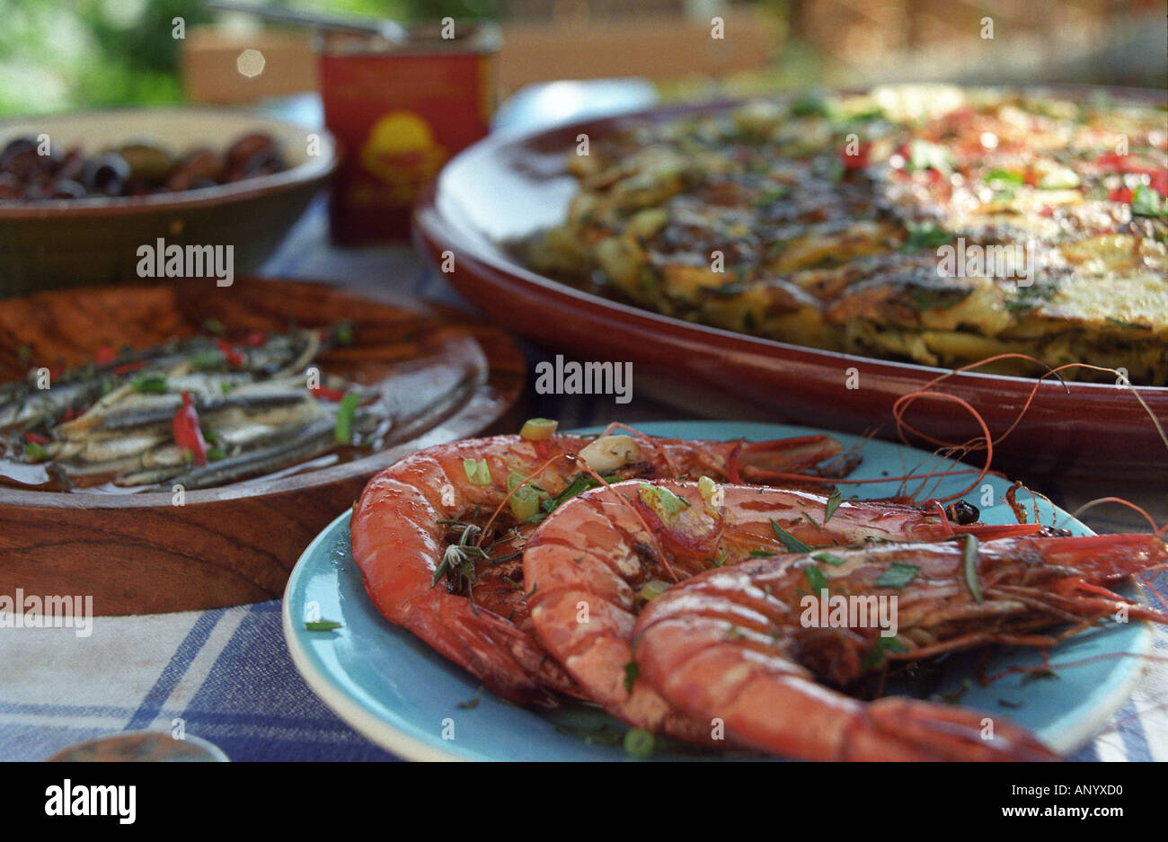 table of tapas Stock Photo - Alamy
