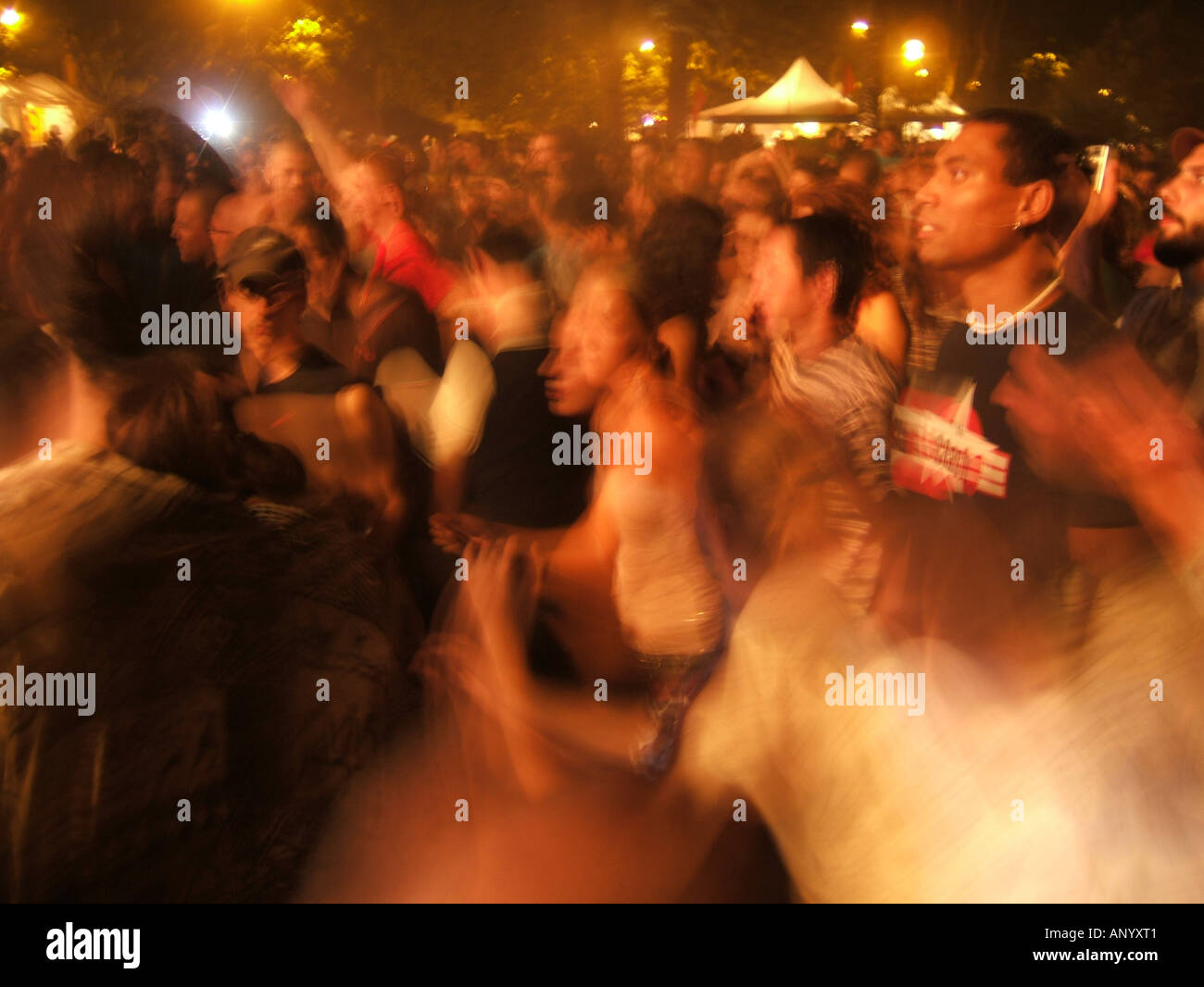 abstract scene of young crowd at music concert night Stock Photo - Alamy