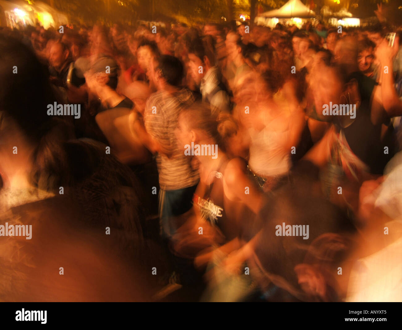 abstract scene of young crowd at music concert night Stock Photo - Alamy