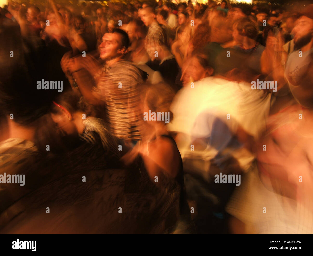 abstract scene of young crowd at music concert night Stock Photo - Alamy