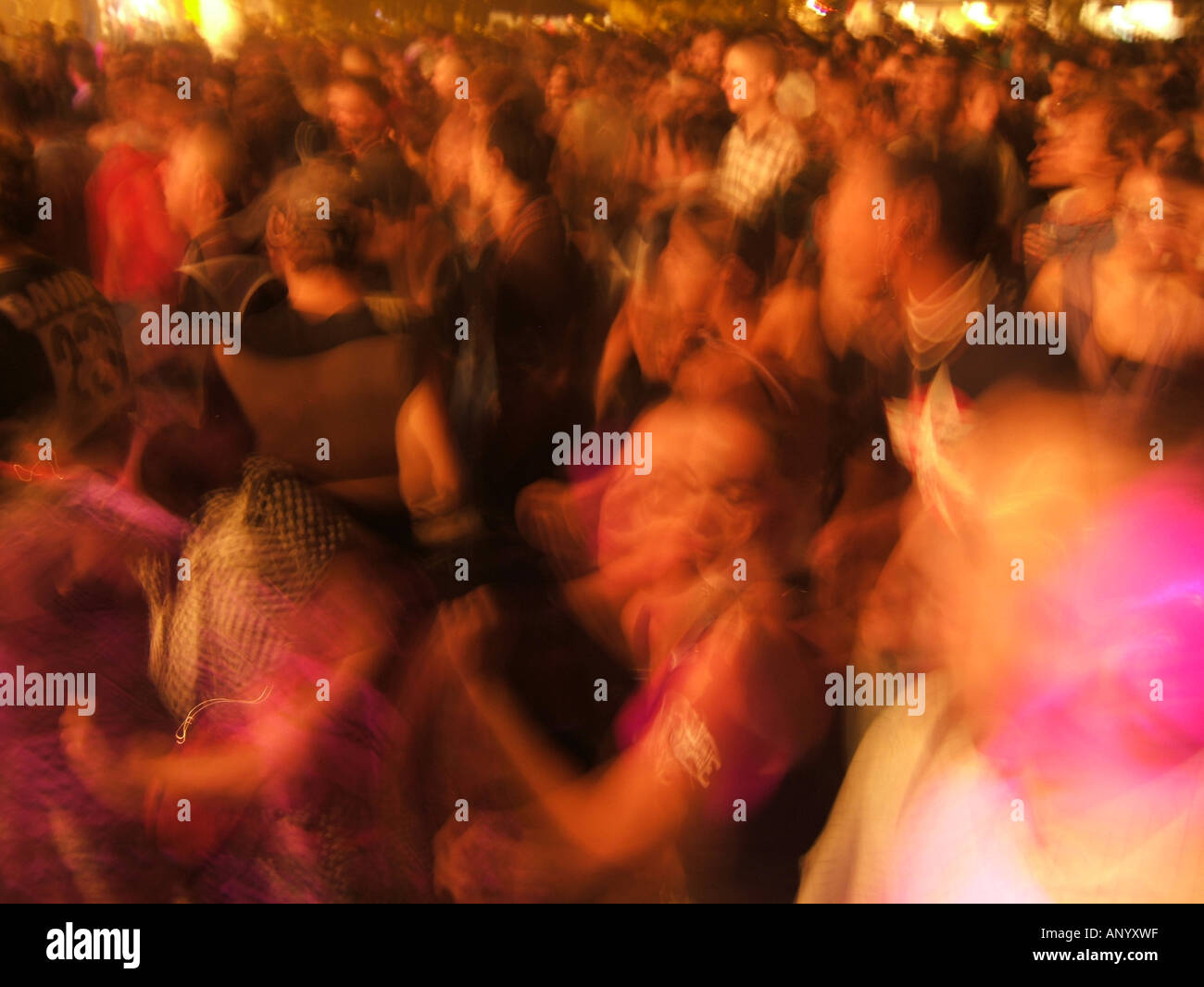 abstract scene of young crowd at music concert night Stock Photo - Alamy