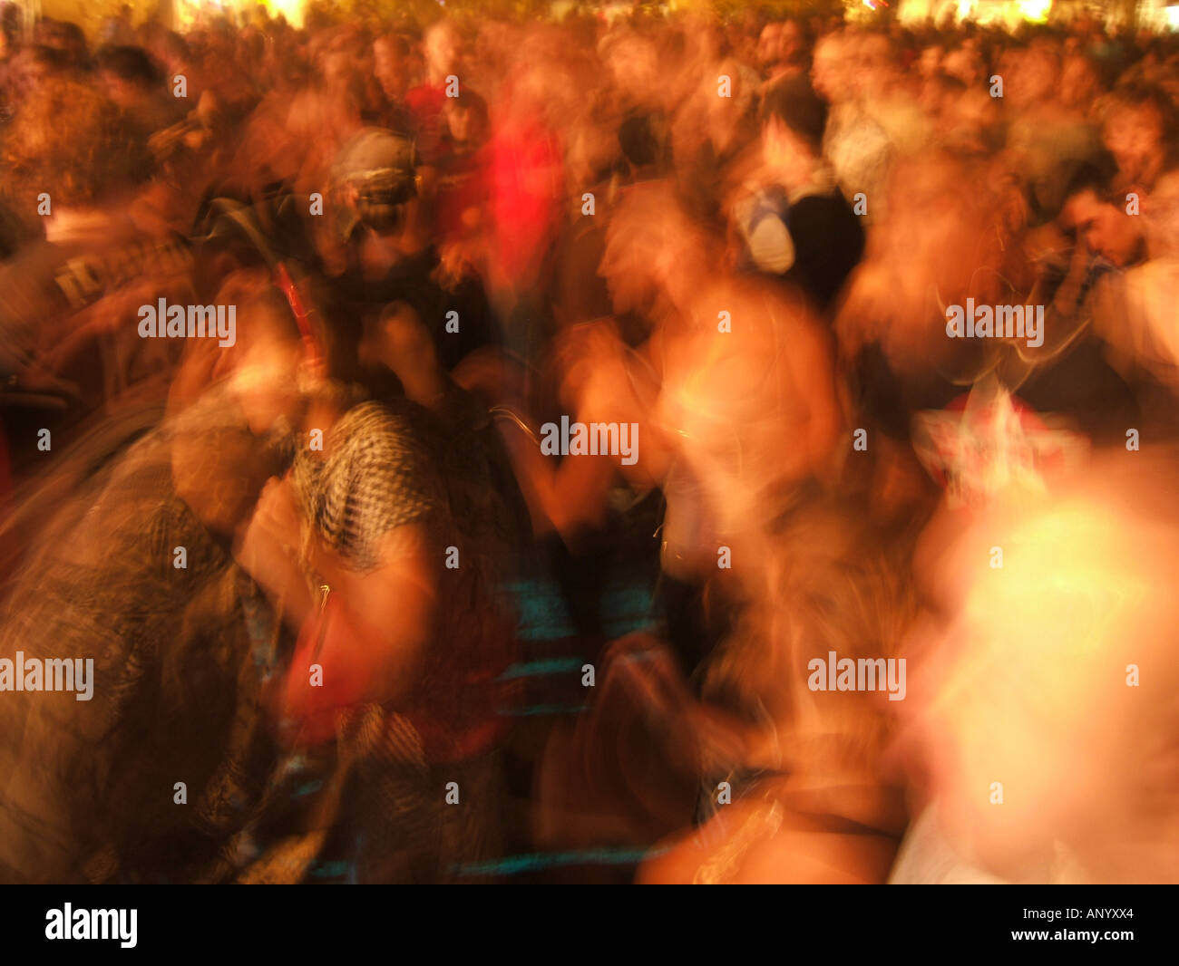 abstract scene of young crowd at music concert night Stock Photo - Alamy