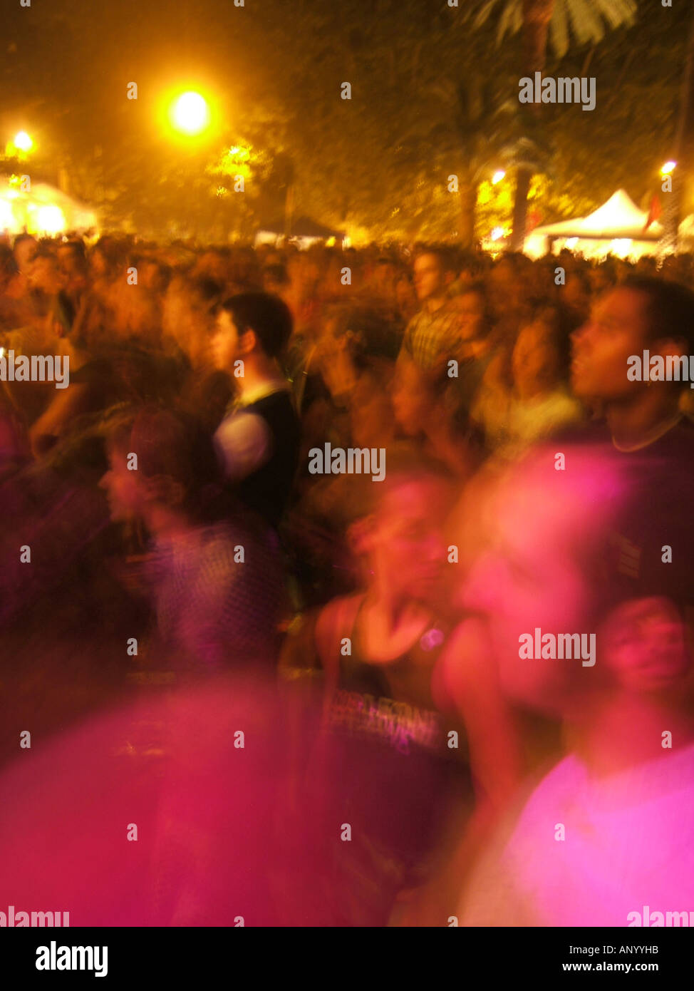 abstract scene of young crowd at music concert night Stock Photo - Alamy