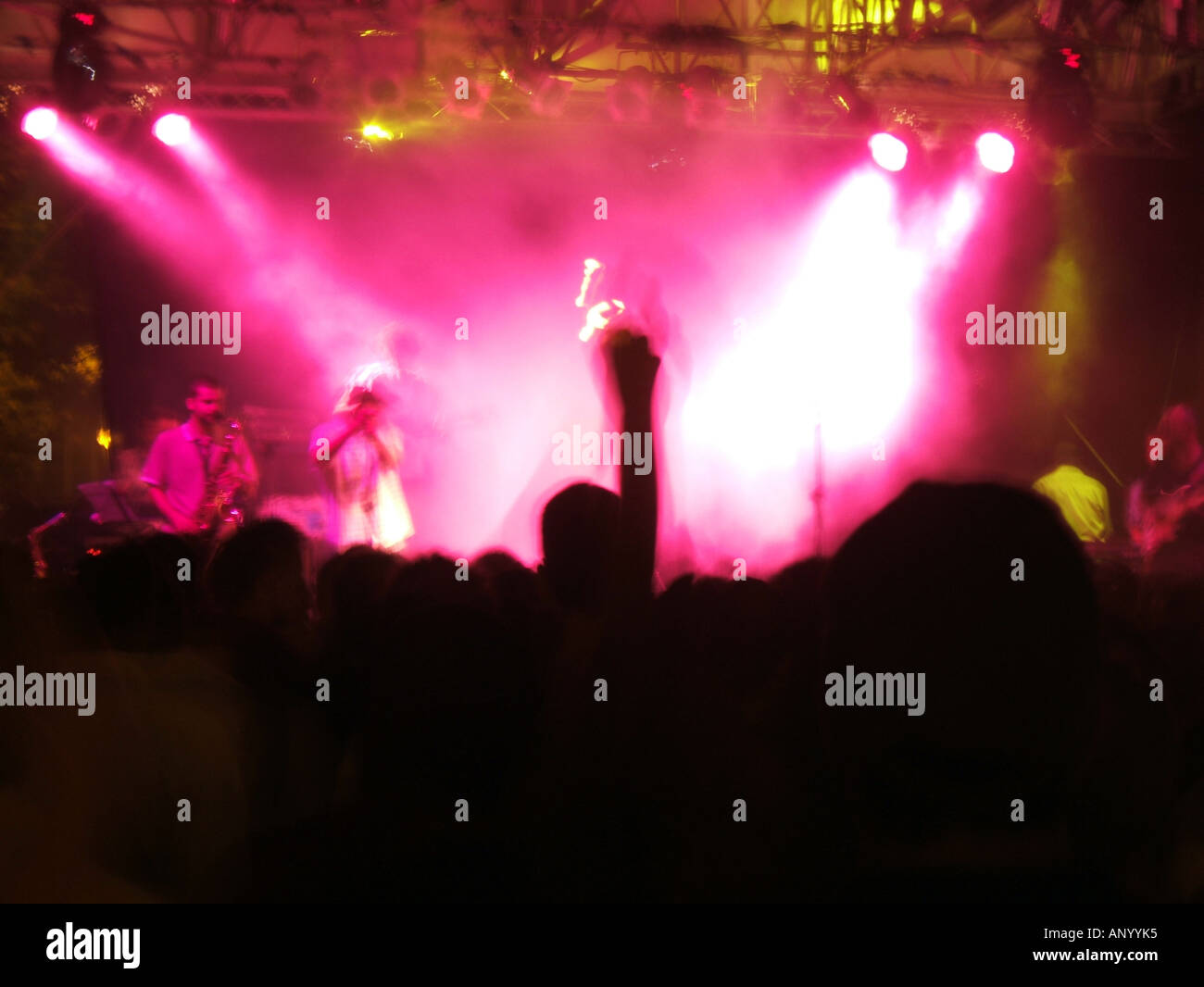 music concert at night Stock Photo - Alamy