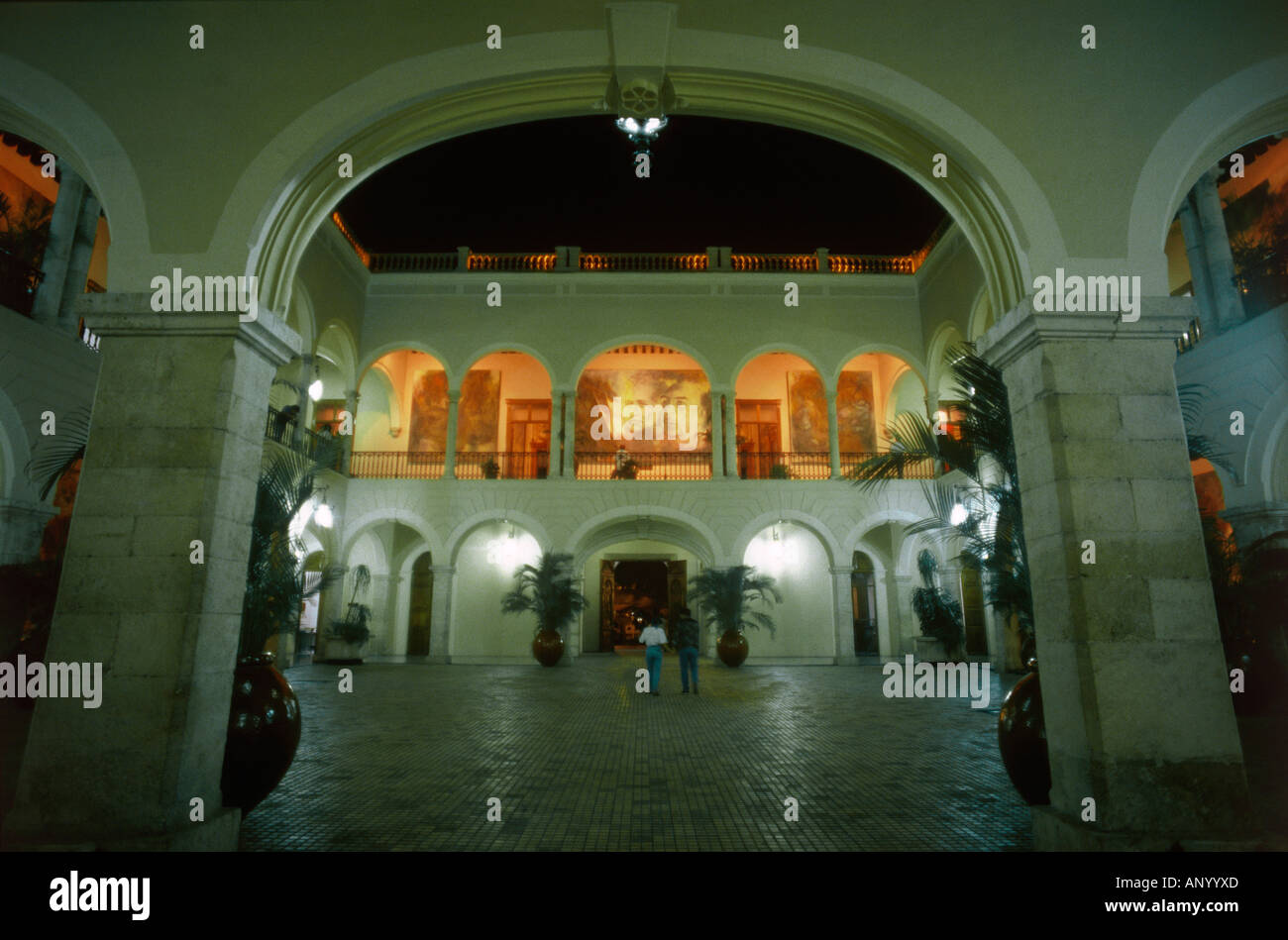 patio of governors palace city of merida state of yucatan mexico Stock ...