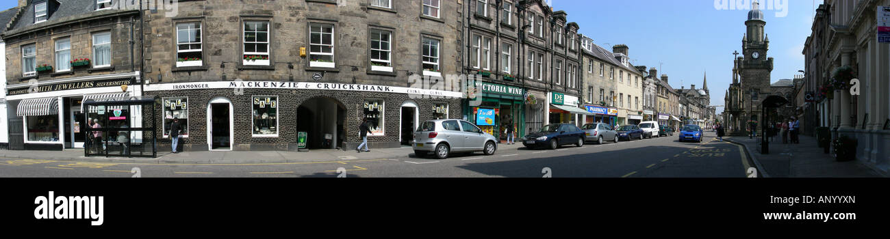 High Street, Forres, Moray Stock Photo - Alamy