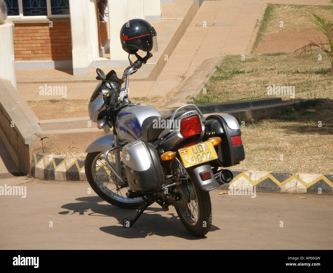 Motorbike on a Kampala street, Uganda Stock Photo - Alamy