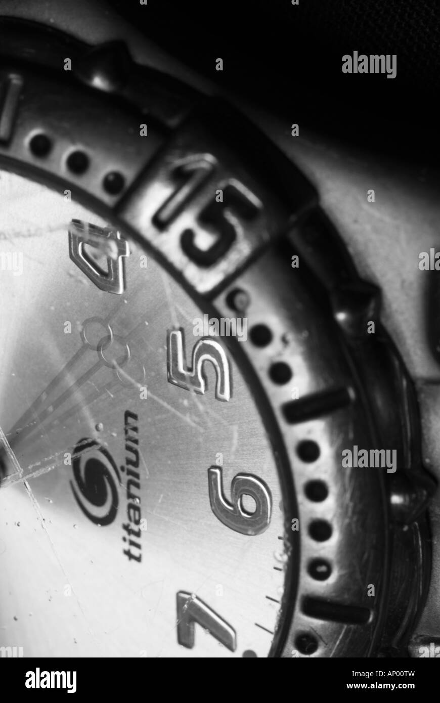 Stock Photo of a close up shot of an old battered wrist watch Stock ...