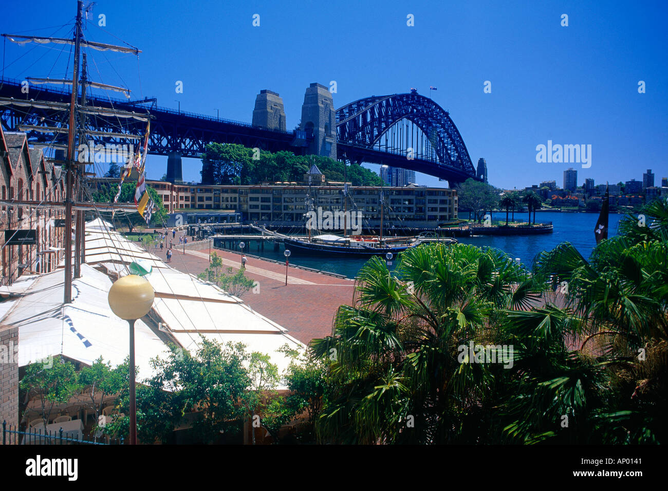 Sydney NSW Australia Circular Quay Harbour Bridge Campbells Warehouses ...