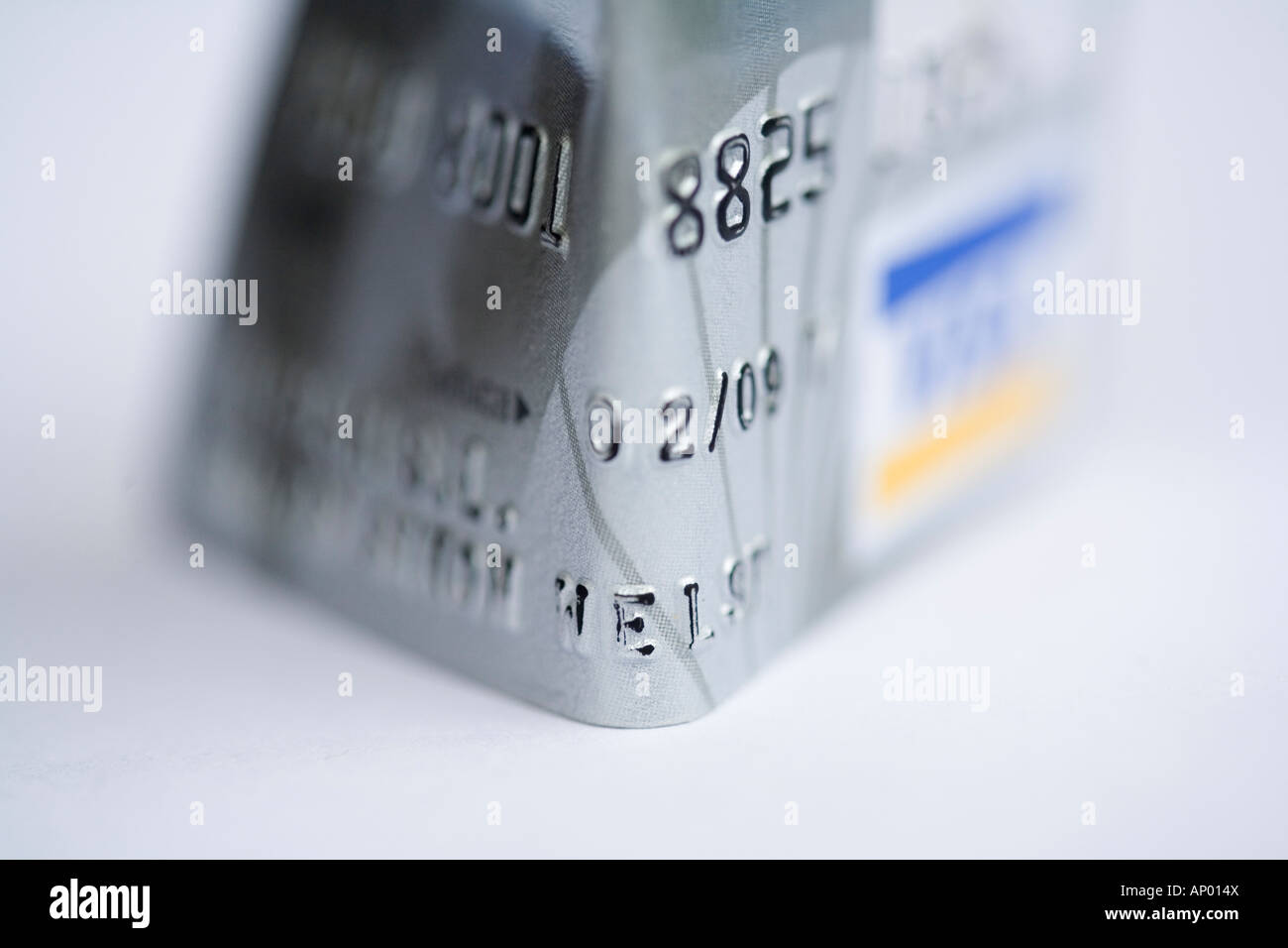 bent and destroyed credit card Stock Photo - Alamy