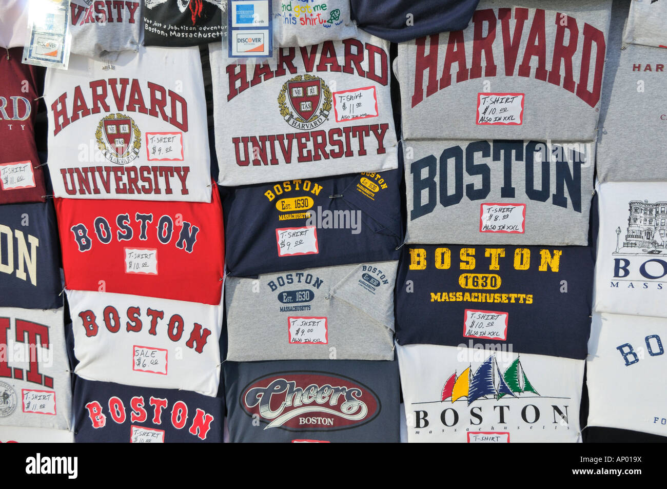 Boston themed T-Shirts Stock Photo - Alamy