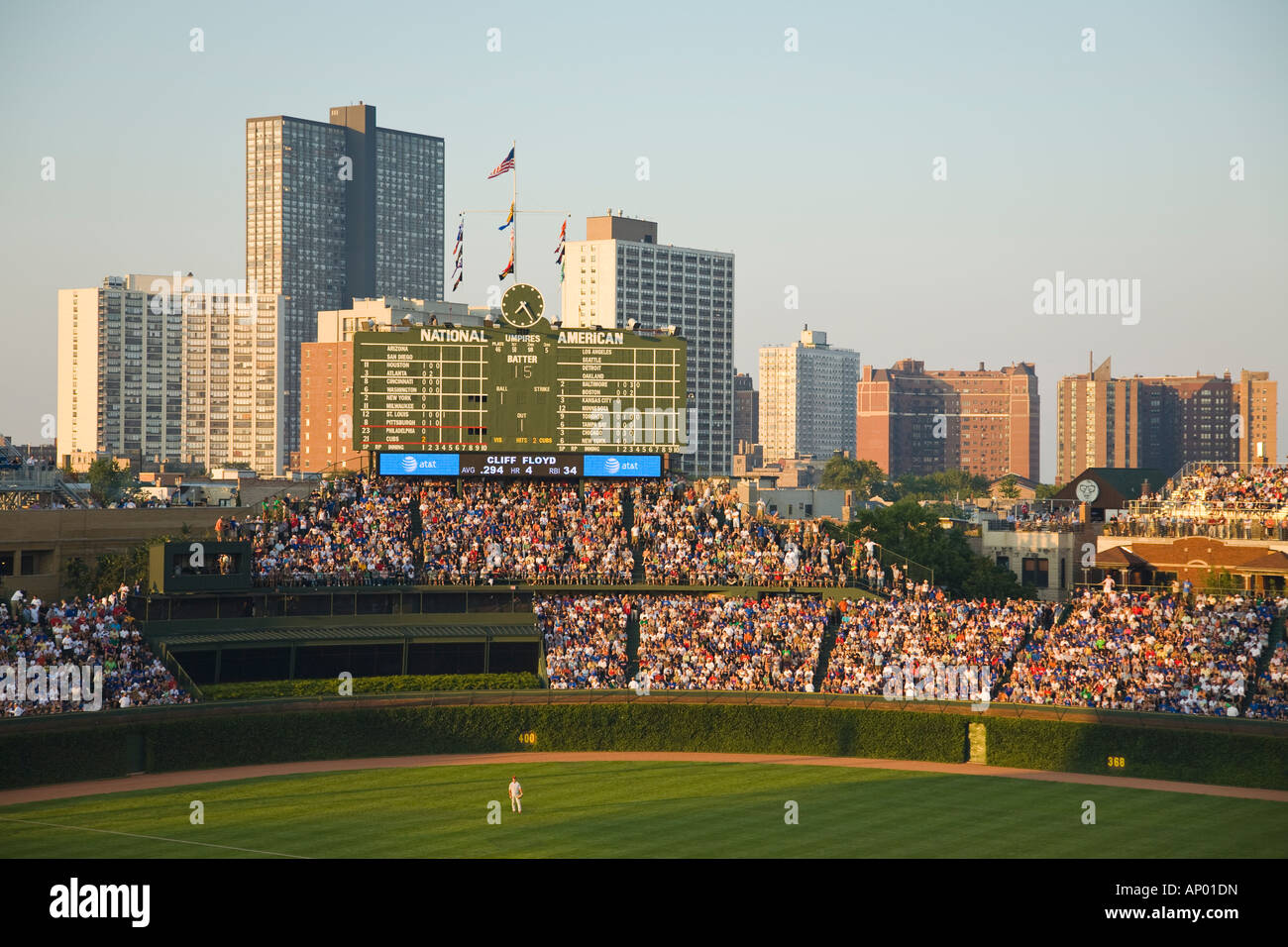 ILLINOIS Chicago Wrigley Field stadium for Chicago Cubs professional ...