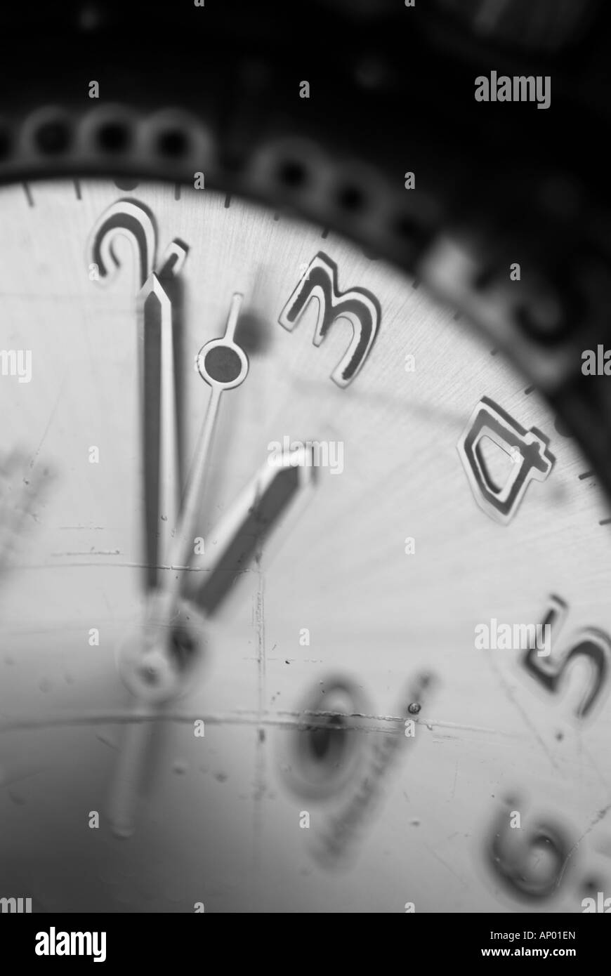 Stock Photo of a close up shot of an old battered wrist watch Stock ...