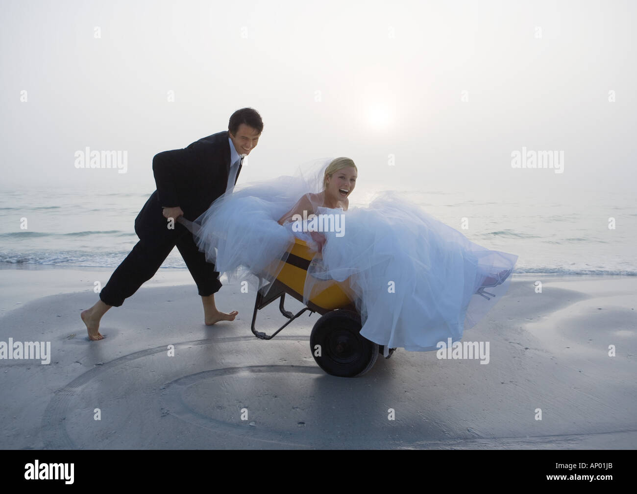 Pushing wheelbarrows hi-res stock photography and images - Alamy