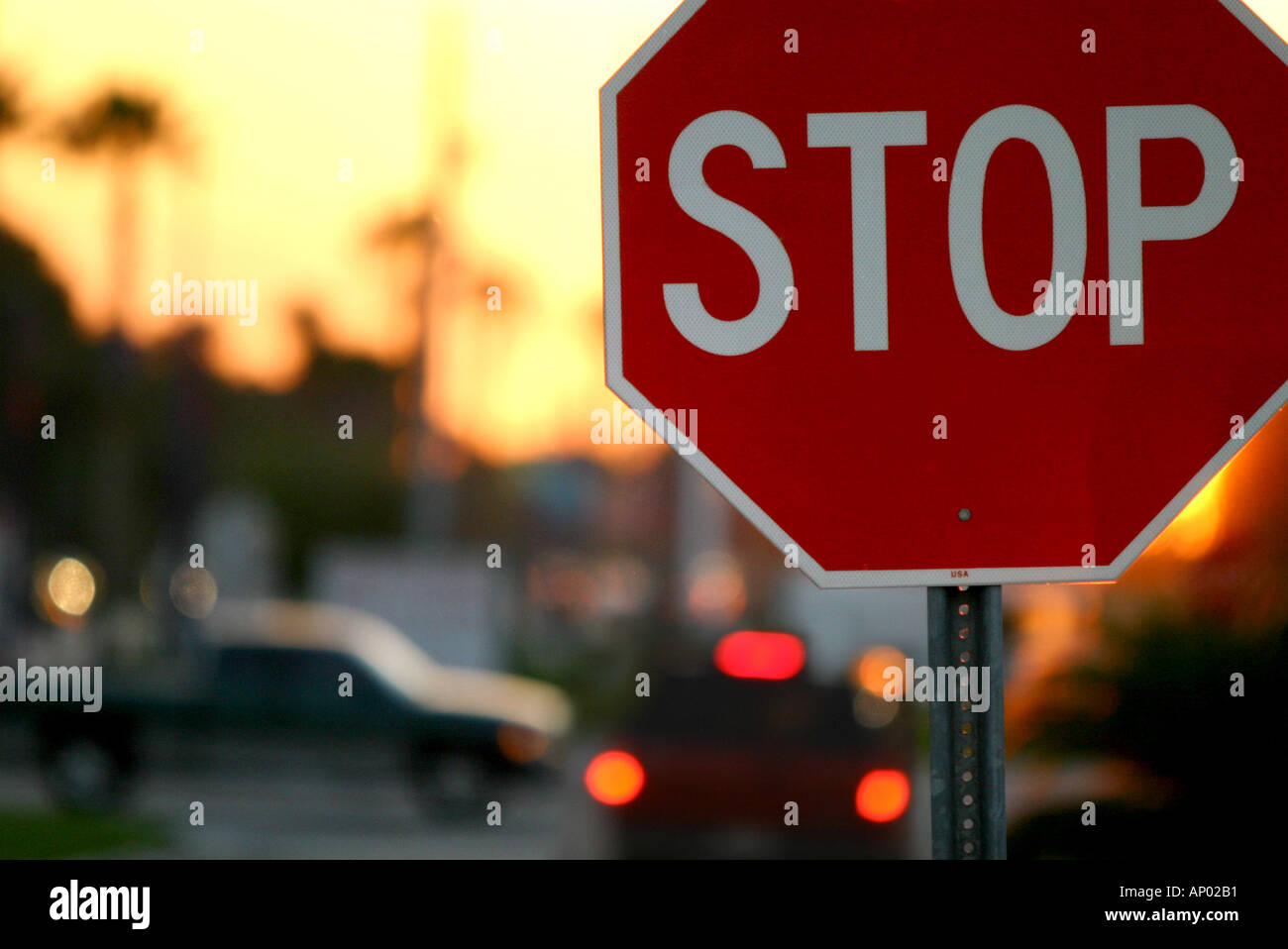 Stop sign in Florda USA 192 Stock Photo - Alamy