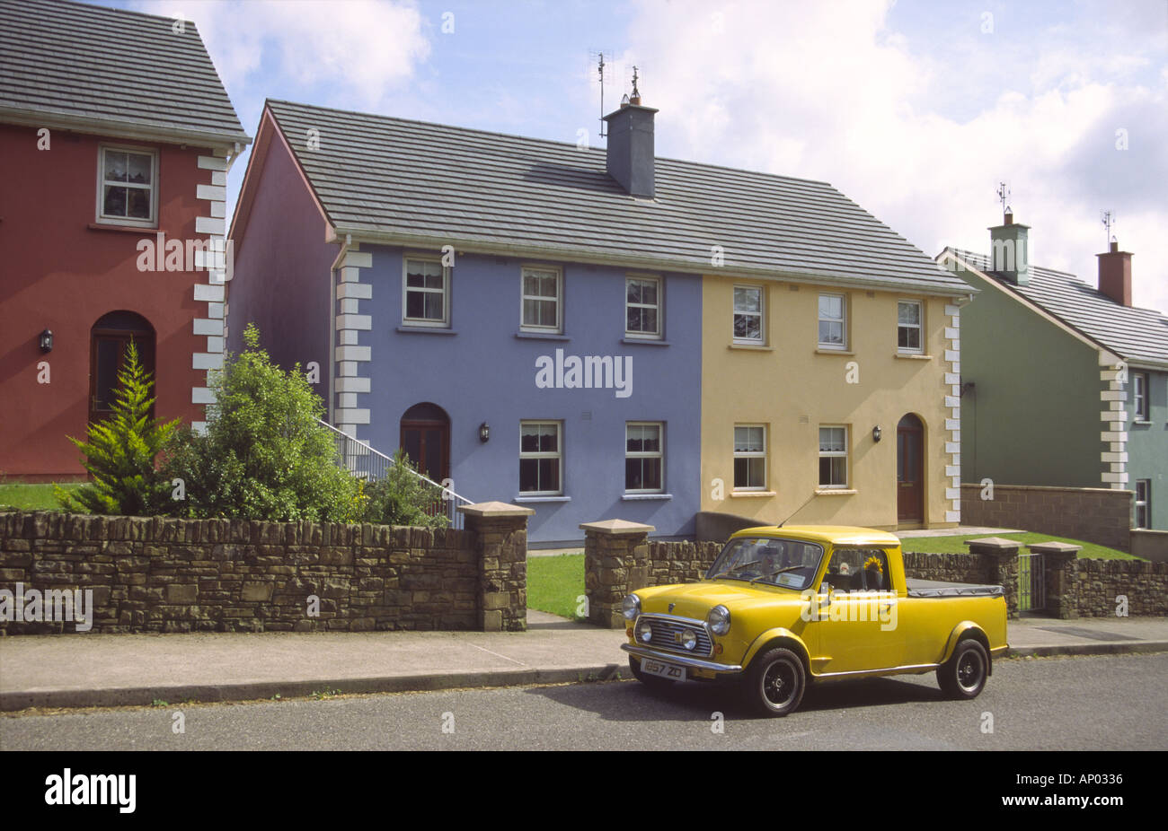 Colourful Irish Houses Stock Photo - Alamy