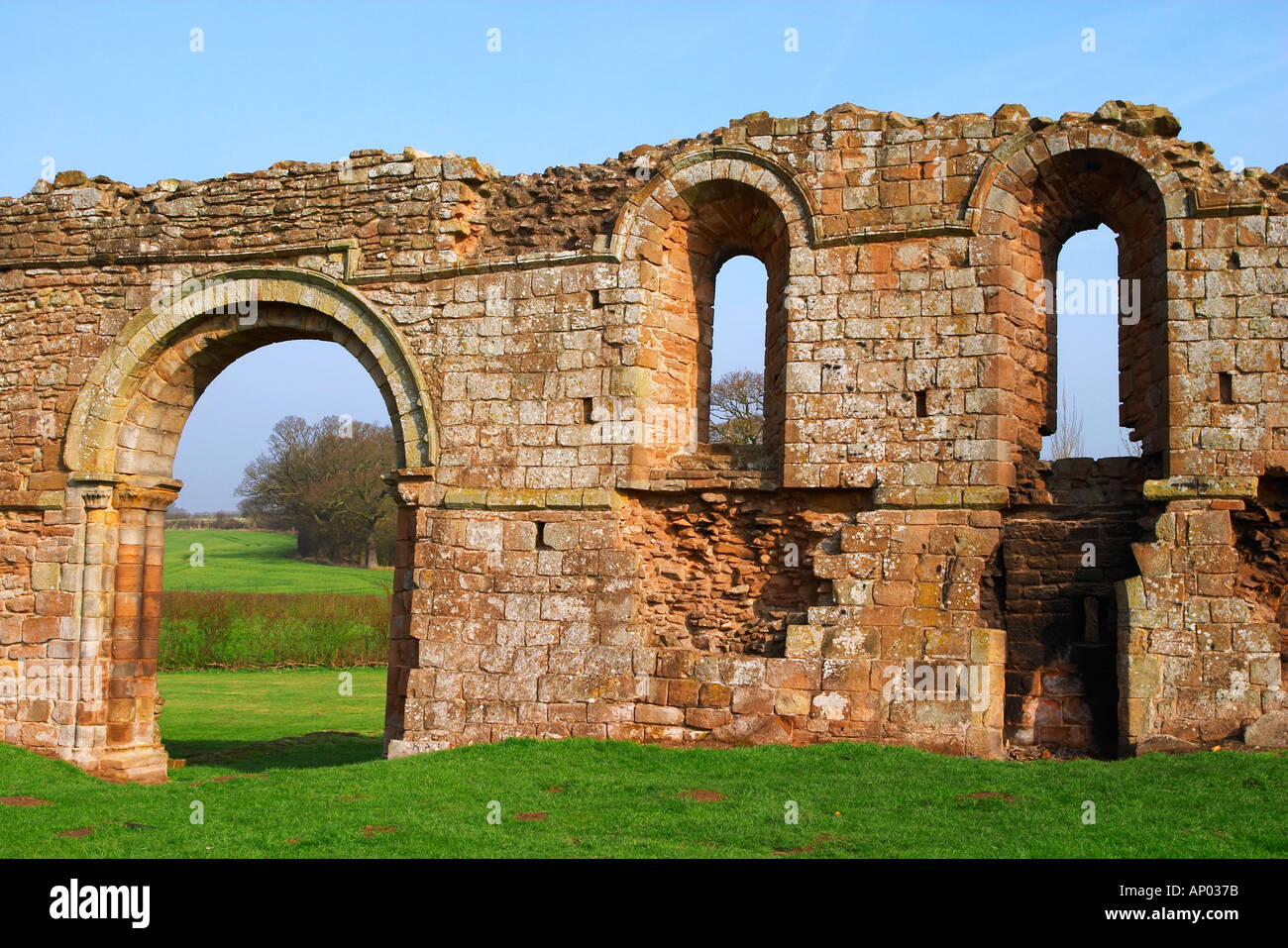 White Ladies Priory Shropshire About a mile from Boscobel House 12C ...