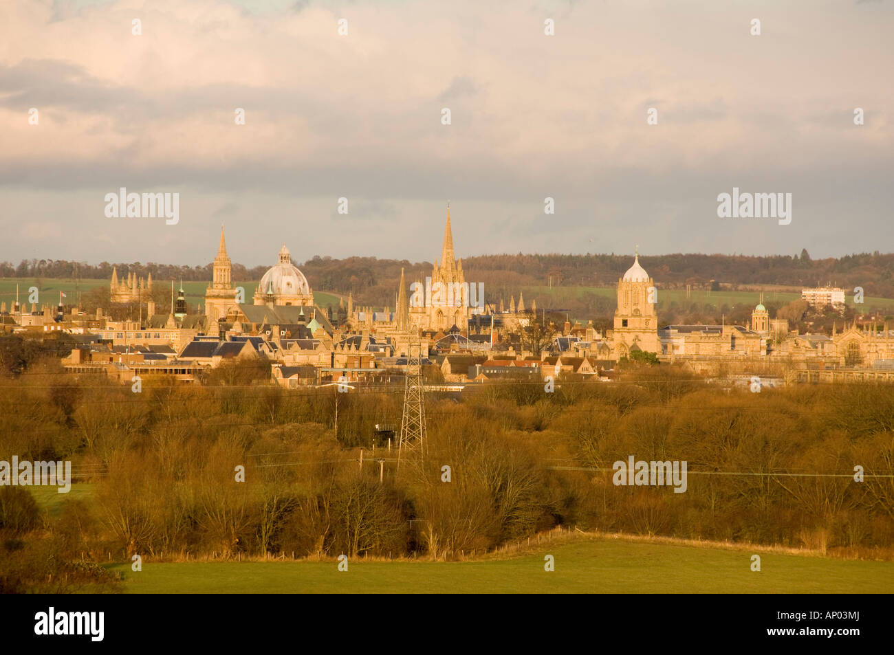 The Spires of Oxford from Hinksey Hill and the site of the proposed ...