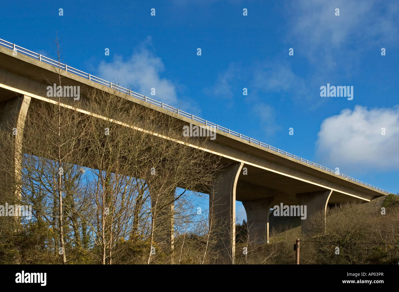 A30 road bridge in cornwall,england Stock Photo - Alamy