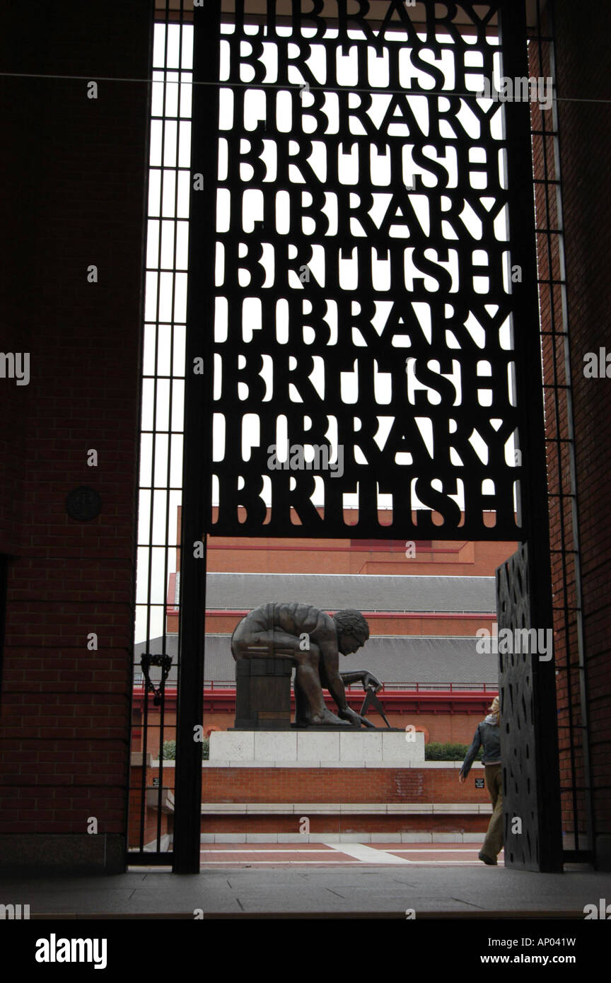 The British Library Bronze Statue of Sir Isaac Newton by Eduardo ...