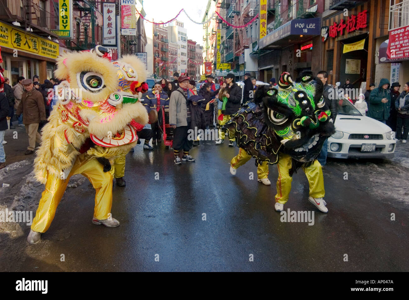 CHINESE NEW YEAR is celebrated with DRAGON PUPPETS in CHINA TOWN for ...