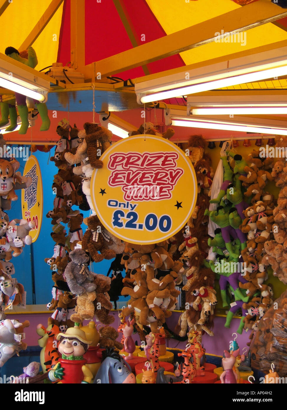 prize every time notice sign at fair booth Stock Photo - Alamy