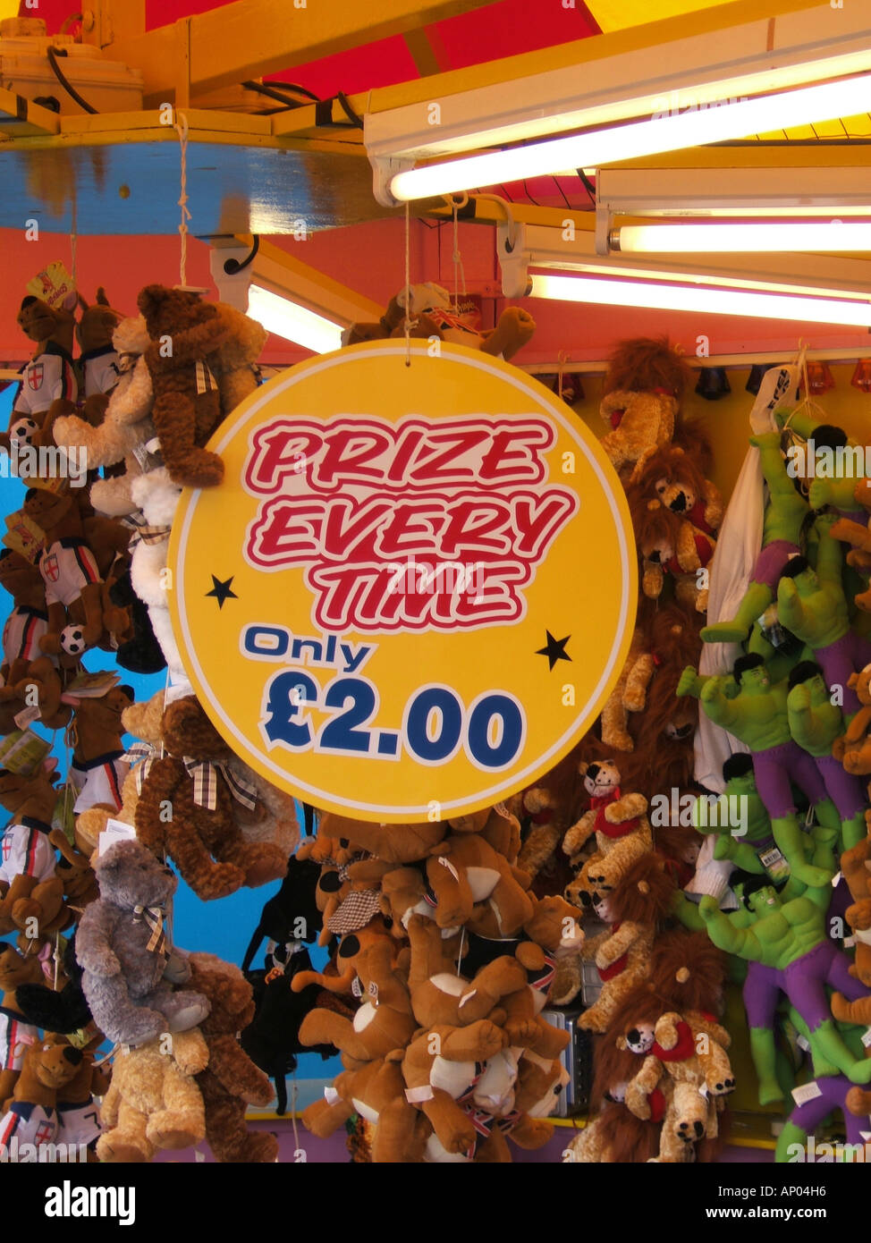 prize every time notice sign at fair booth Stock Photo - Alamy