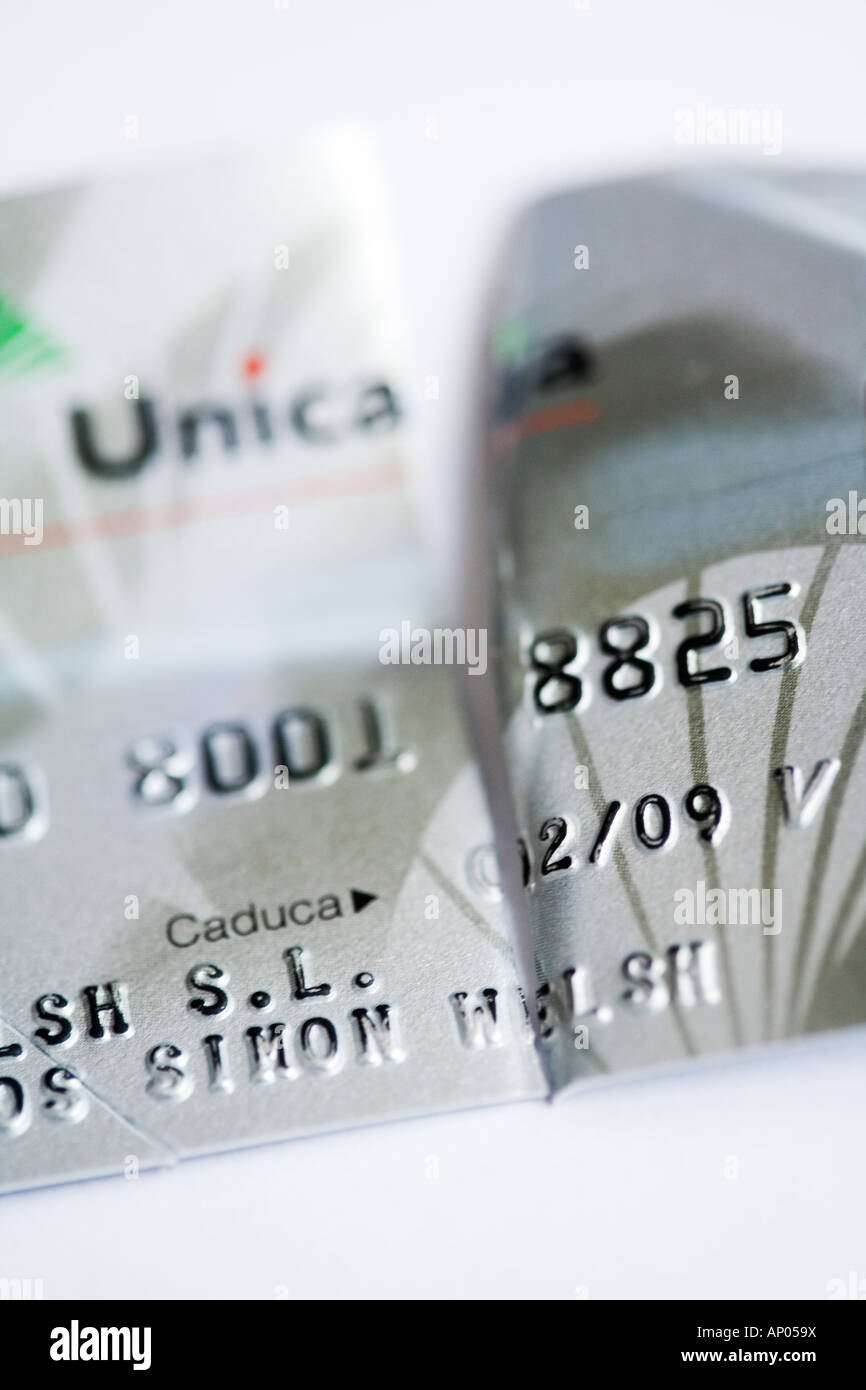 cut credit card Stock Photo - Alamy