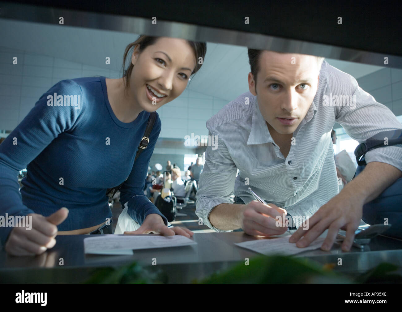 Young women fill out forms hi-res stock photography and images - Alamy