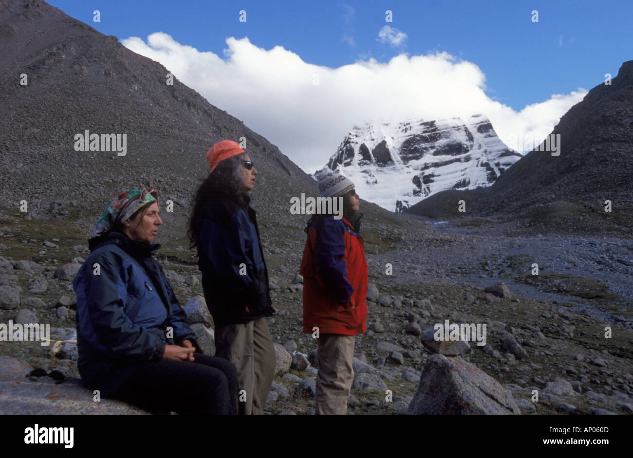 HAUSNERS at DIRA PHUK the North face of MOUNT KAILASH 6638 METERS the ...