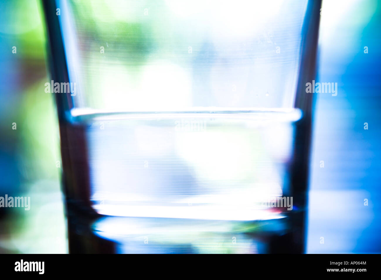 through a glass a water Stock Photo - Alamy