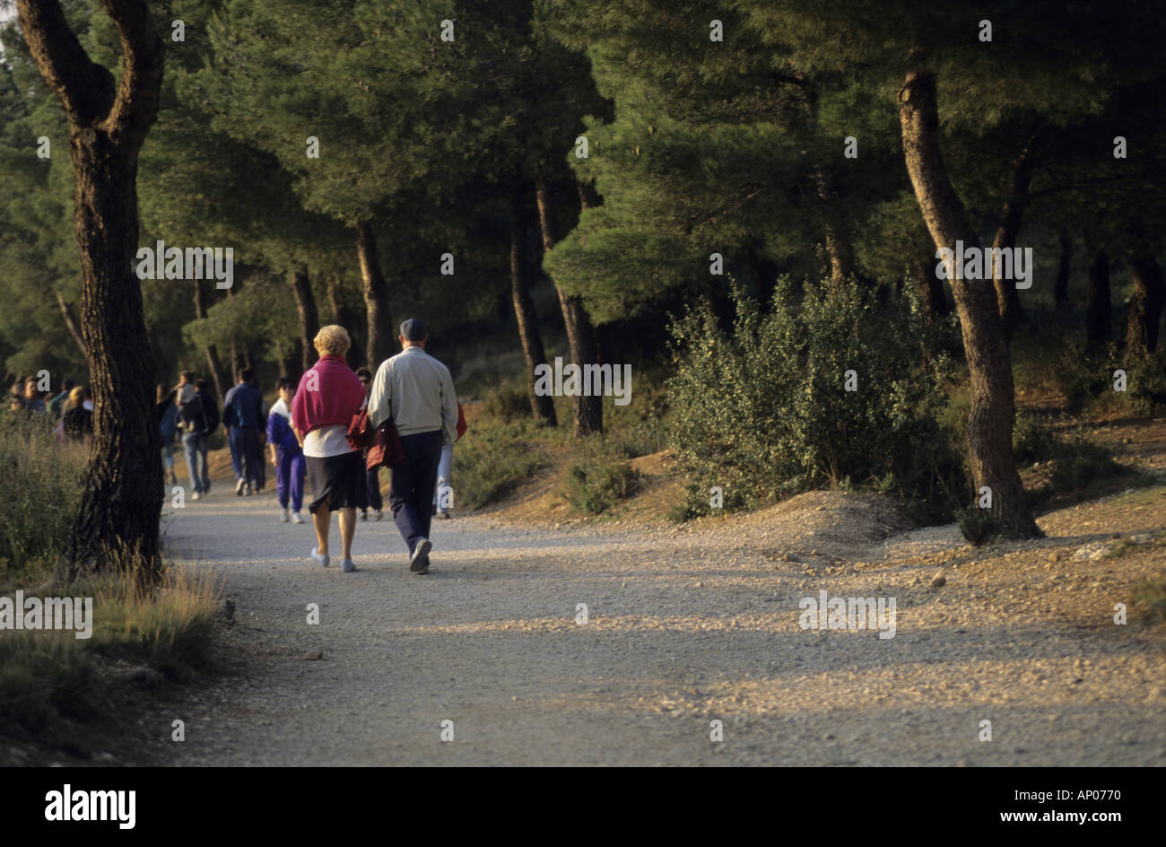 France Marseille Luminy People Walking Back From Sugiton Creek After A ...