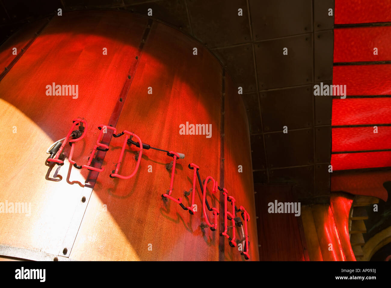 ILLINOIS Chicago Neon sign for Red Light restaurant West Randolph ...