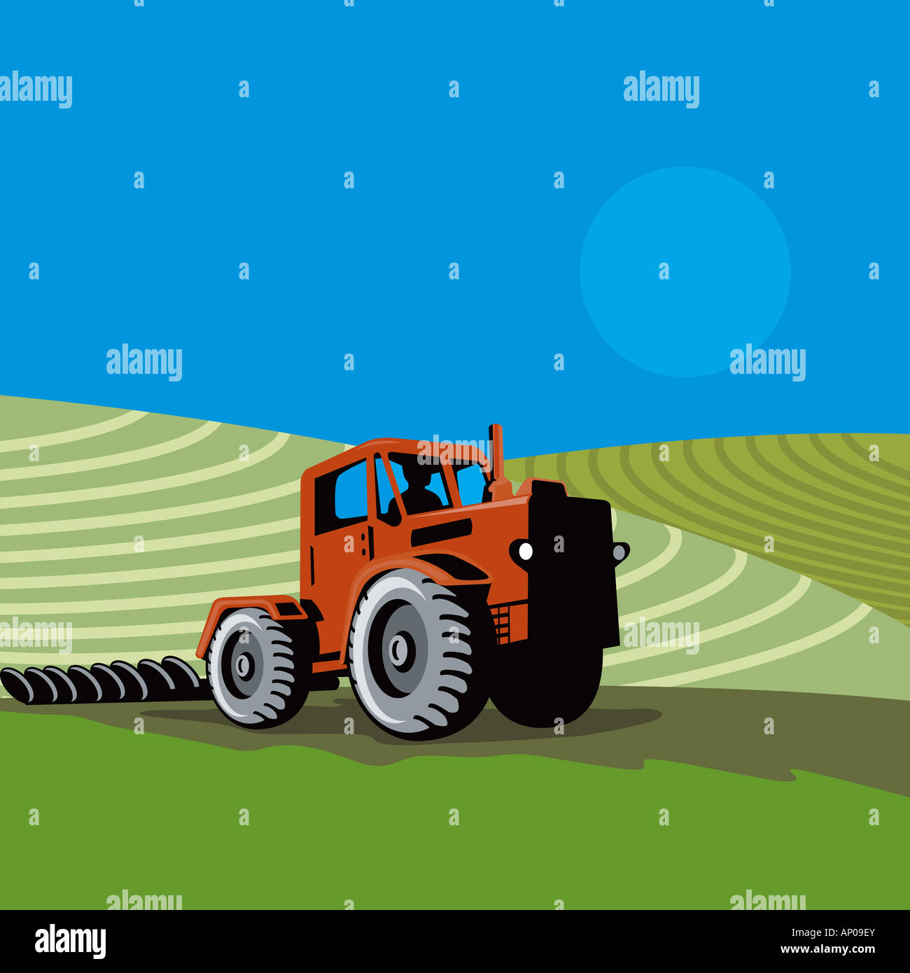 Retro tractor hi-res stock photography and images - Alamy