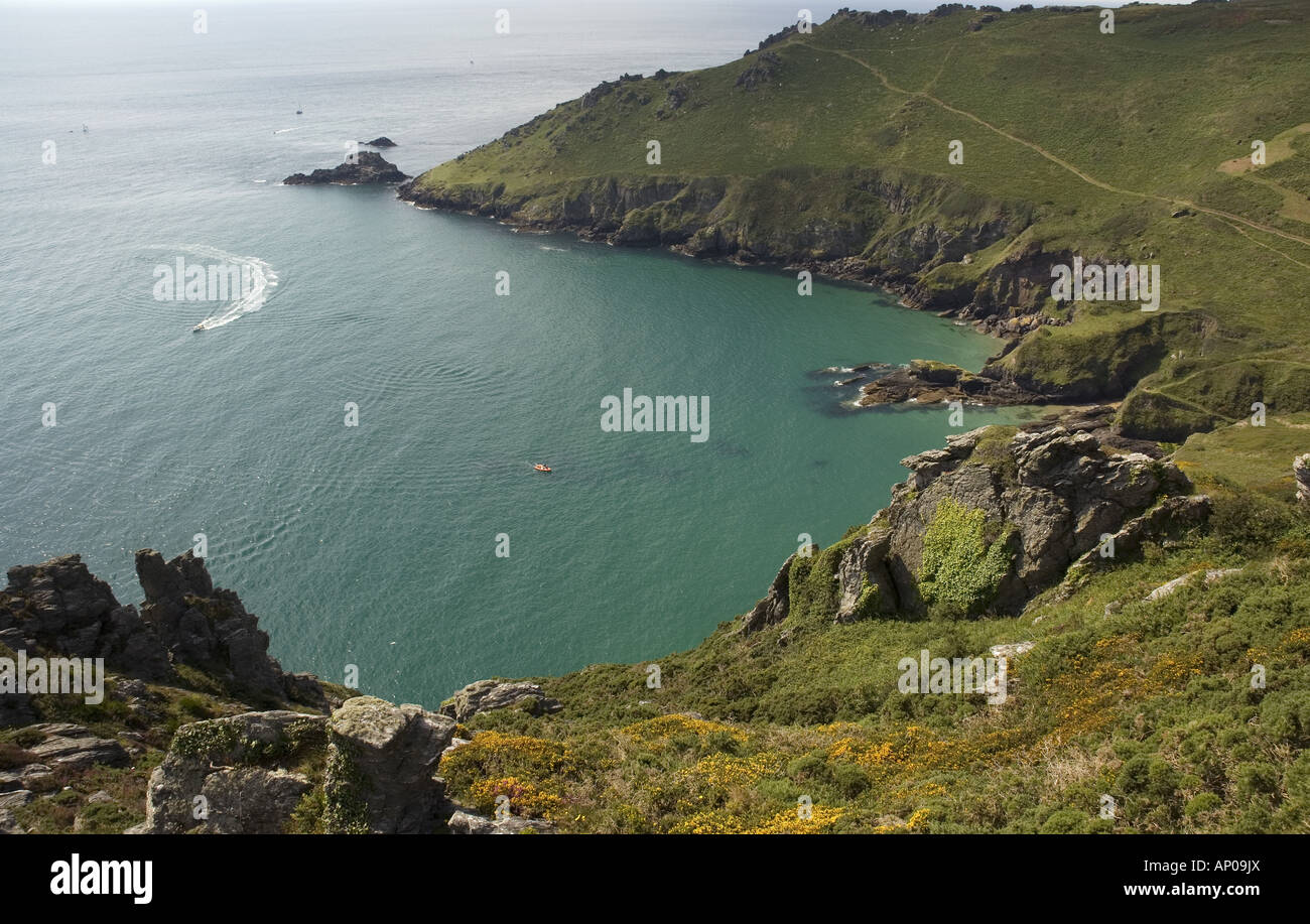 Looking across Starehole Bay towards Bolt Head, near Salcombe on the ...