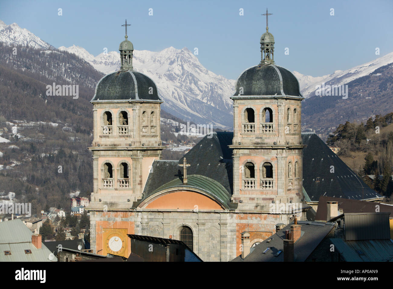 FRANCE, French Alps , BRIANCON. Town View & Collegiale Notre Dame ...