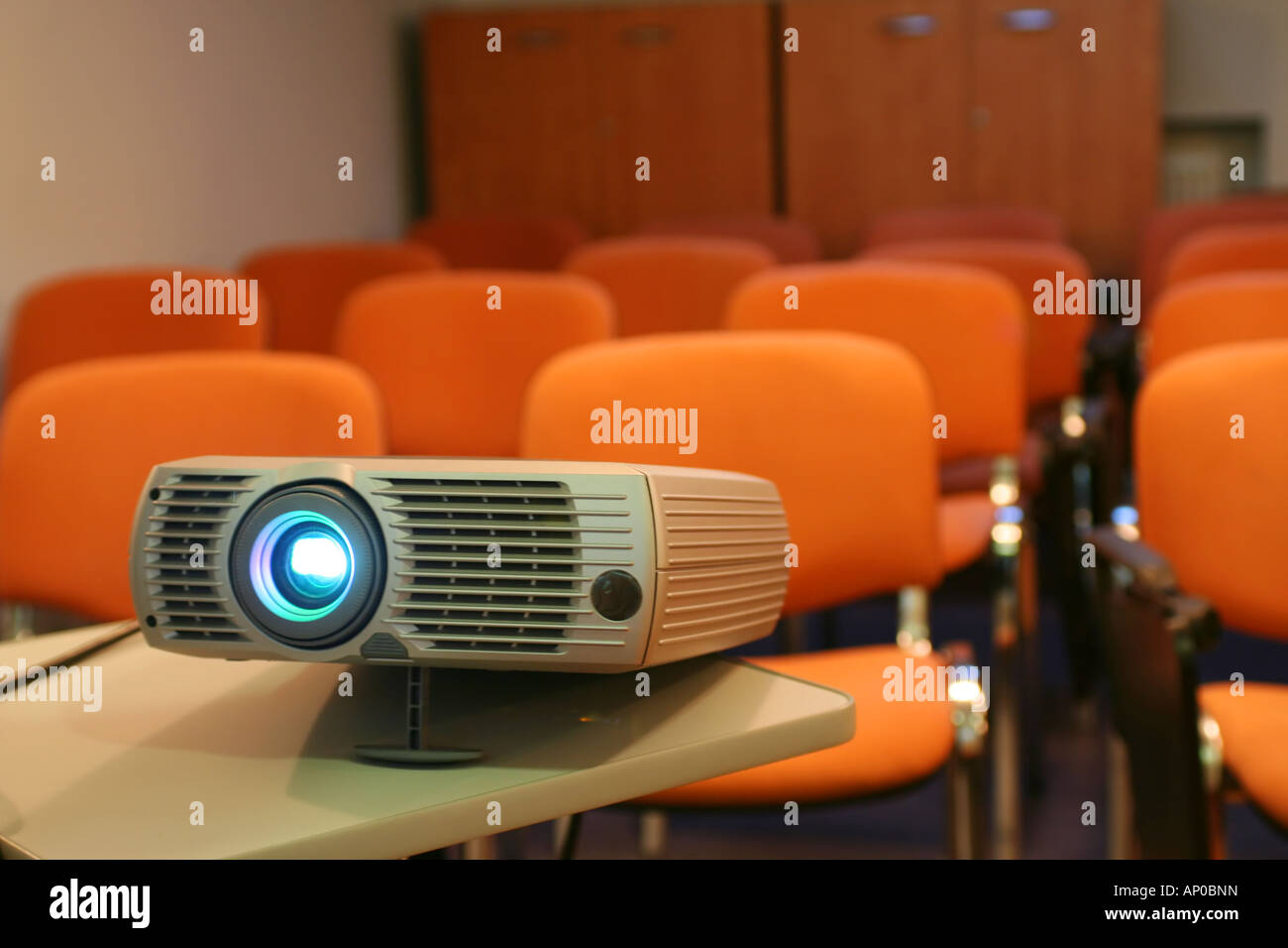 Projector ready for presentation Stock Photo - Alamy