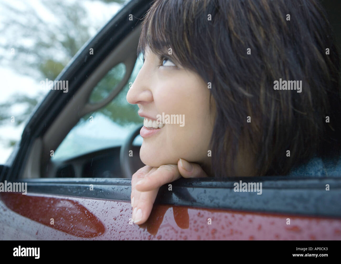 Car side shot person inside hi-res stock photography and images - Alamy