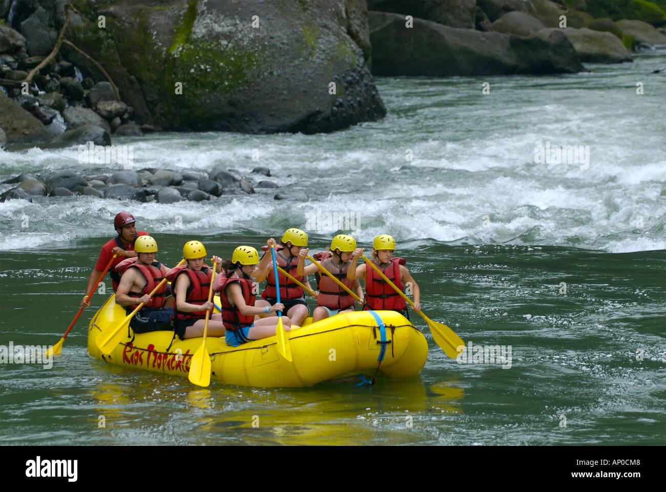 Whitewater rafting on the Pacuare River Costa Rica Stock Photo - Alamy