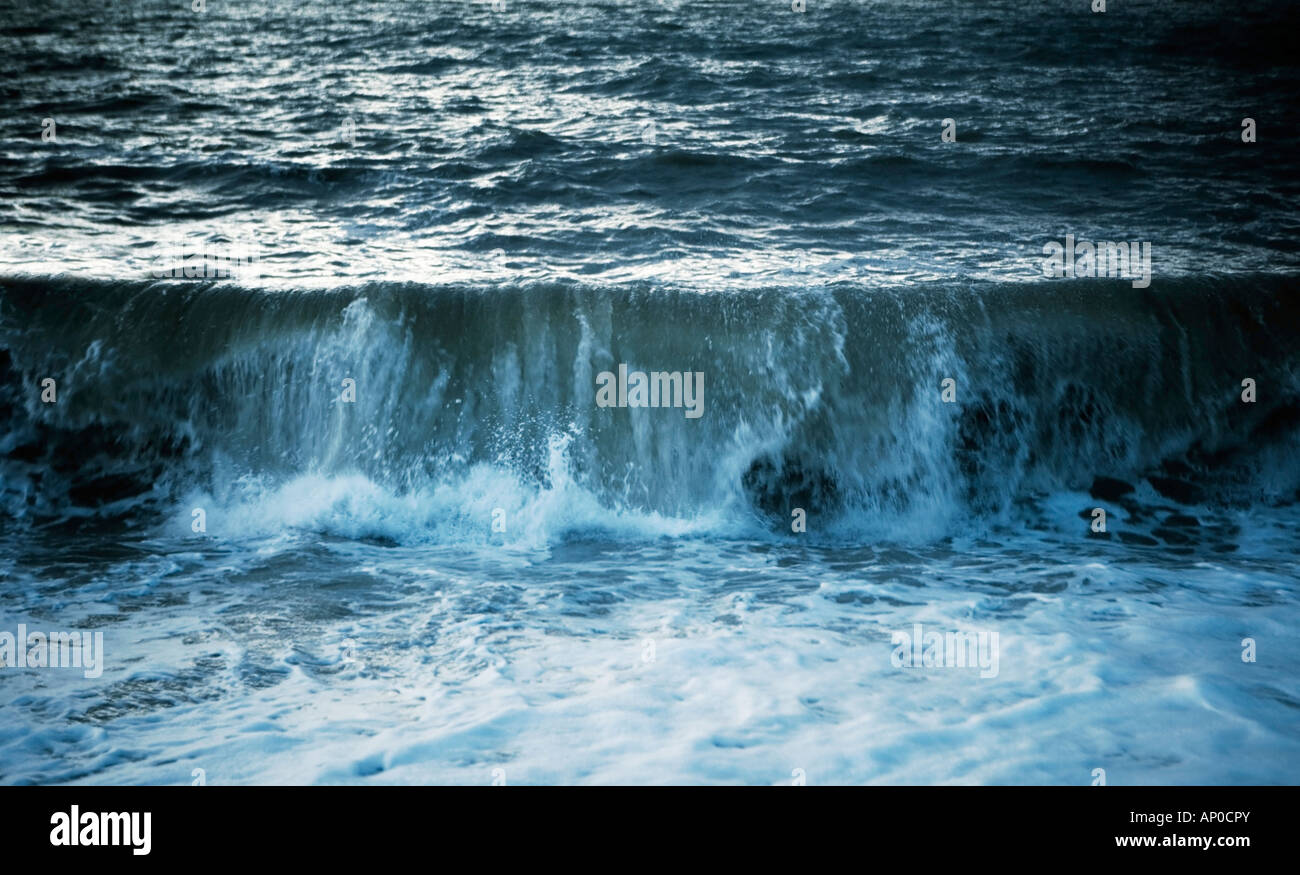 Sea with rolling wave Stock Photo - Alamy