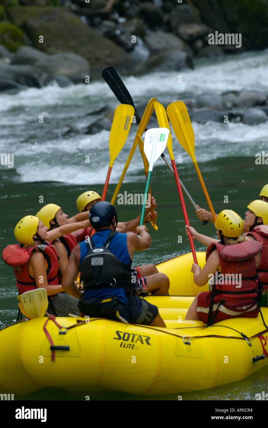 Whitewater rafting on the Pacuare River Costa Rica Stock Photo - Alamy