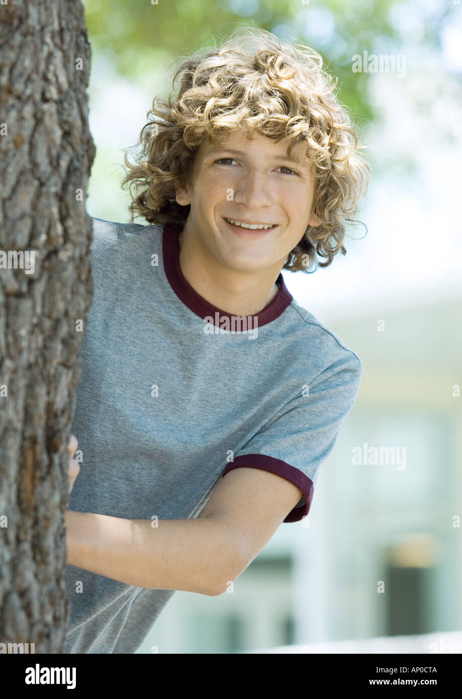 Teenage boy, portrait Stock Photo - Alamy