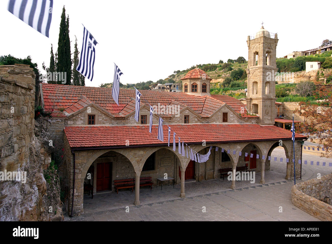 Church in Tochni village in Cyprus Stock Photo - Alamy