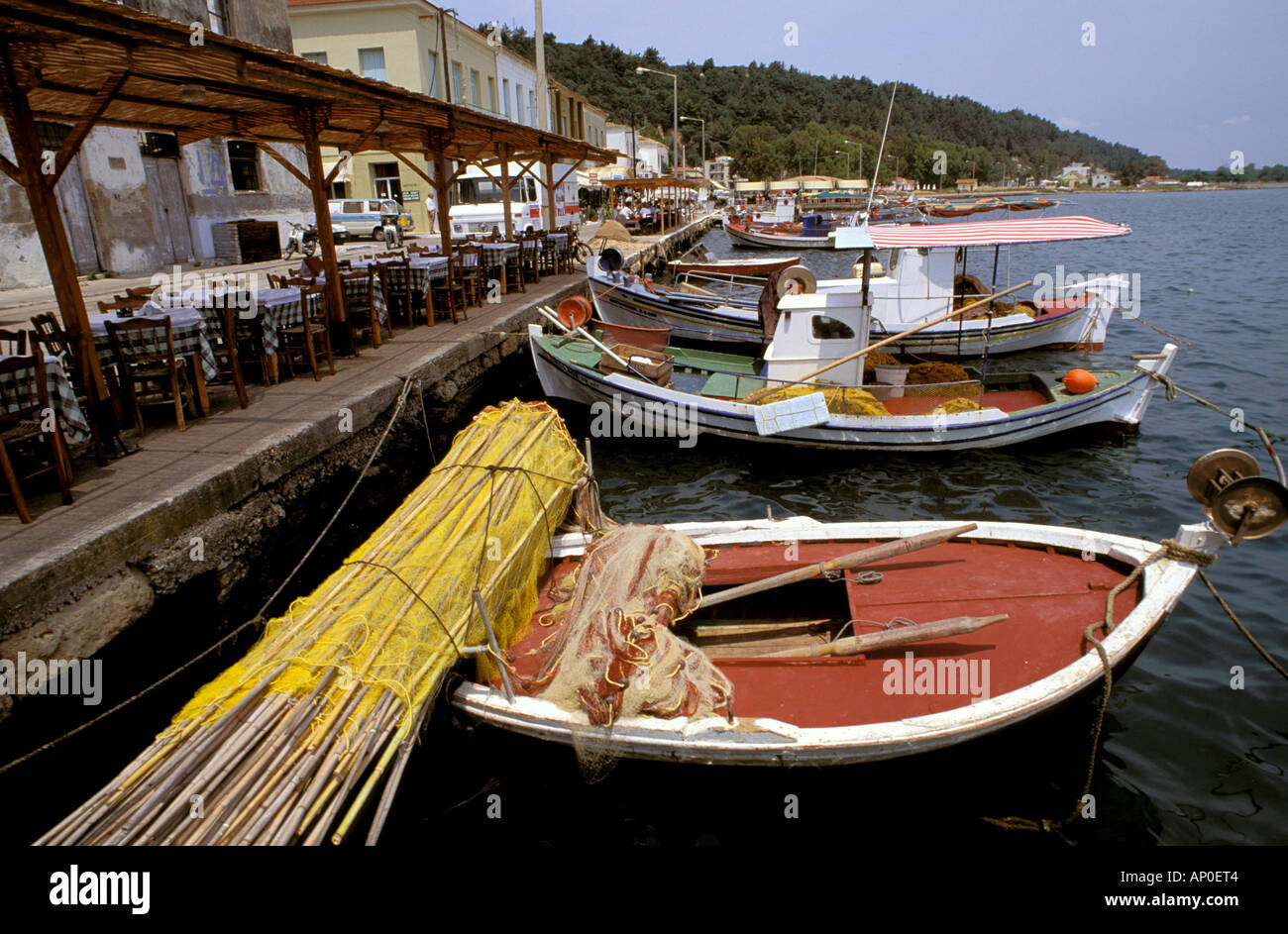 Europe, Greece, Katakolon. Dockside view Stock Photo - Alamy