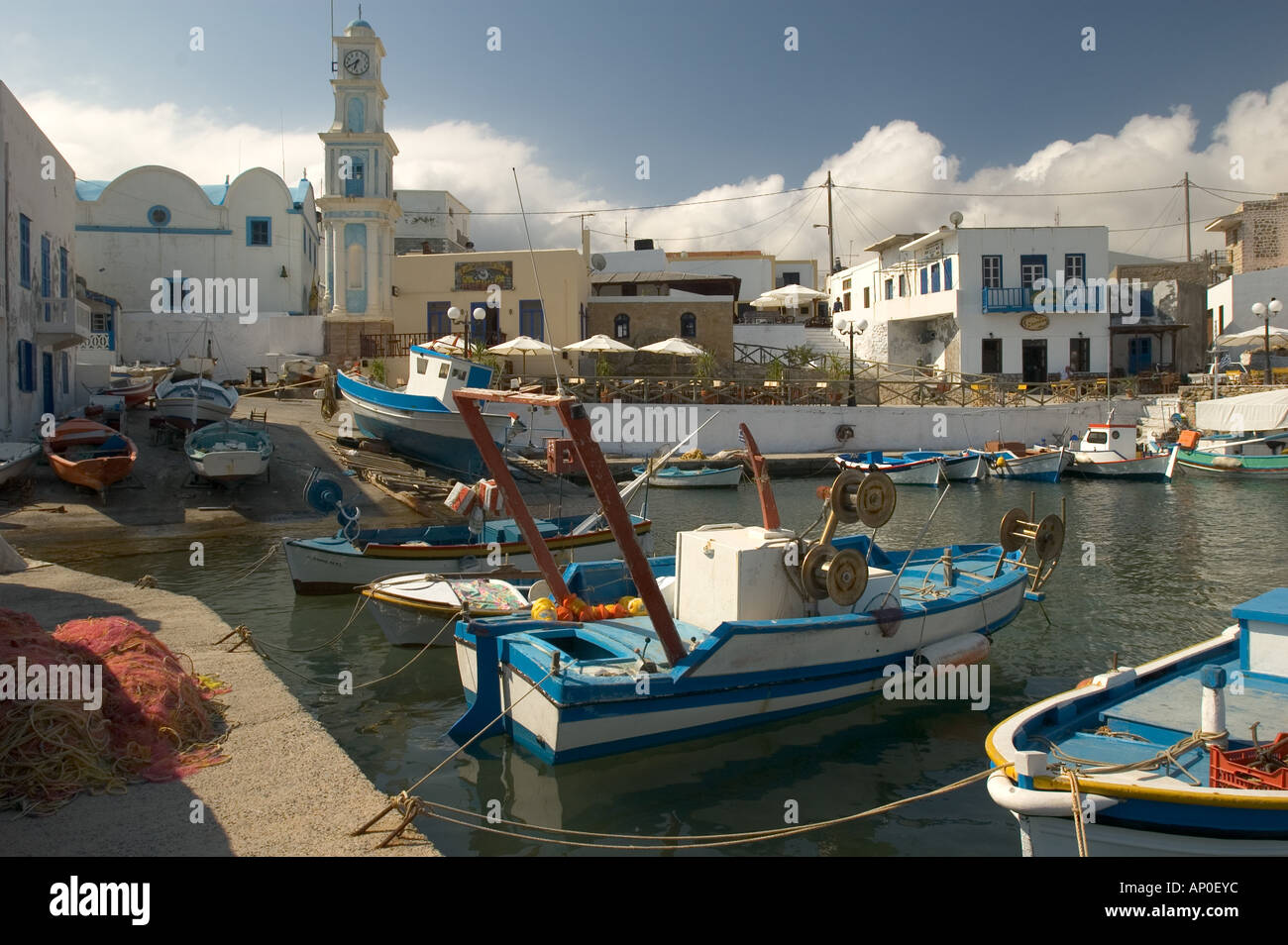 Europe, Greece, Kasos, Fry: harbour known as Bouka with small fishing ...