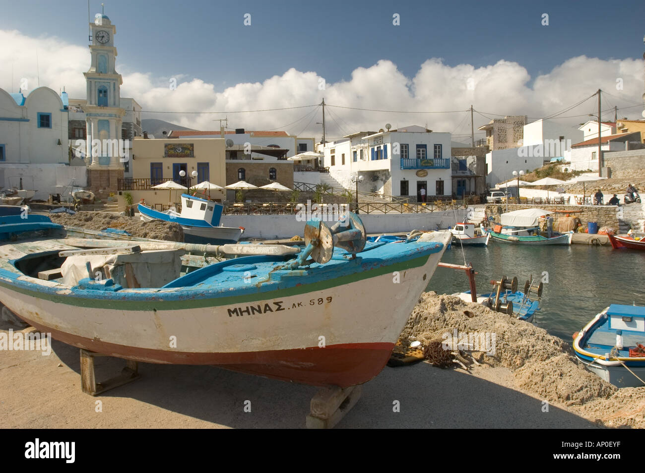 Europe, Greece, Kasos, Fry: harbour known as Bouka with small fishing ...